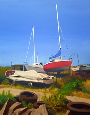 Tall Trees in High Beach, Epping Forest, Essex - Paintings Of Somerset ...